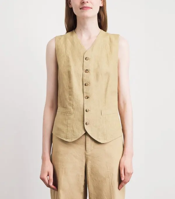 Polo Ralph Lauren Linen-blend Waistcoat