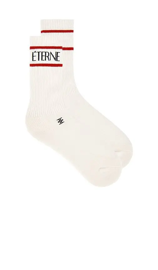 Eterne Logo Sport Socks - Cream