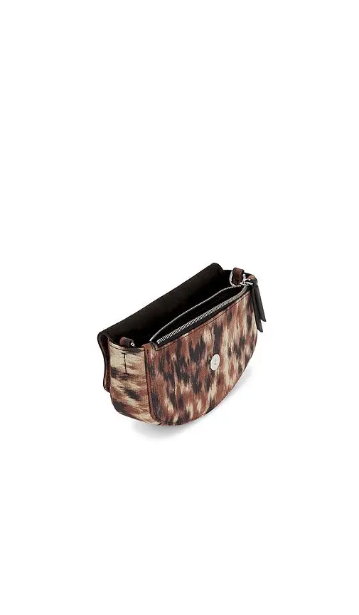 GANNI Lulu Wallet On Chain Taffeta Bag - Brown