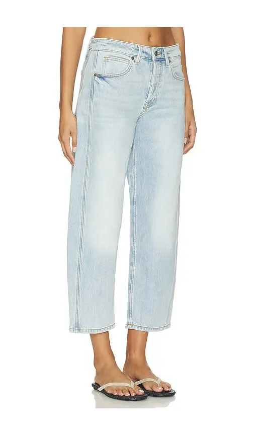 Good American High Barrel Ankle Jeans