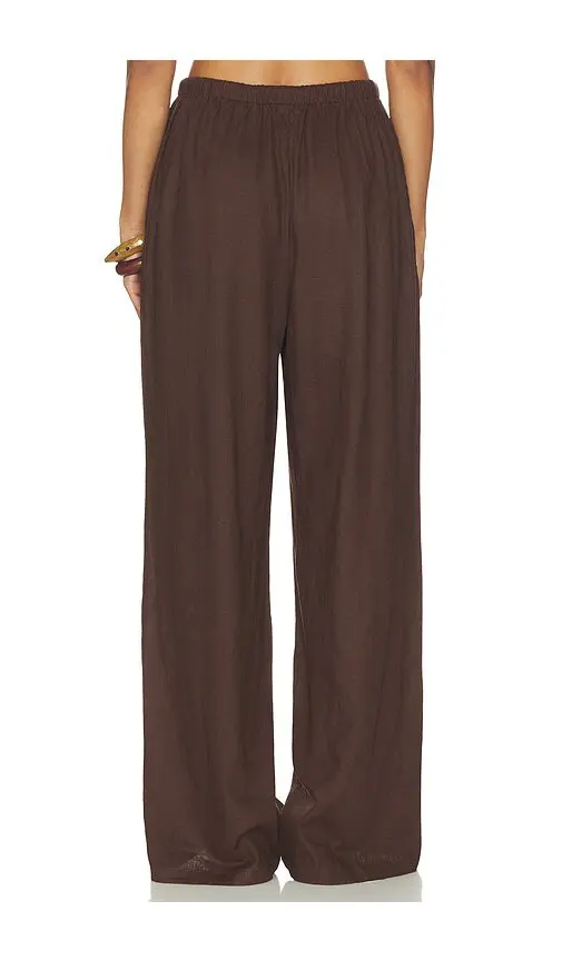 Tularosa Kai Linen Trousers - Chocolate