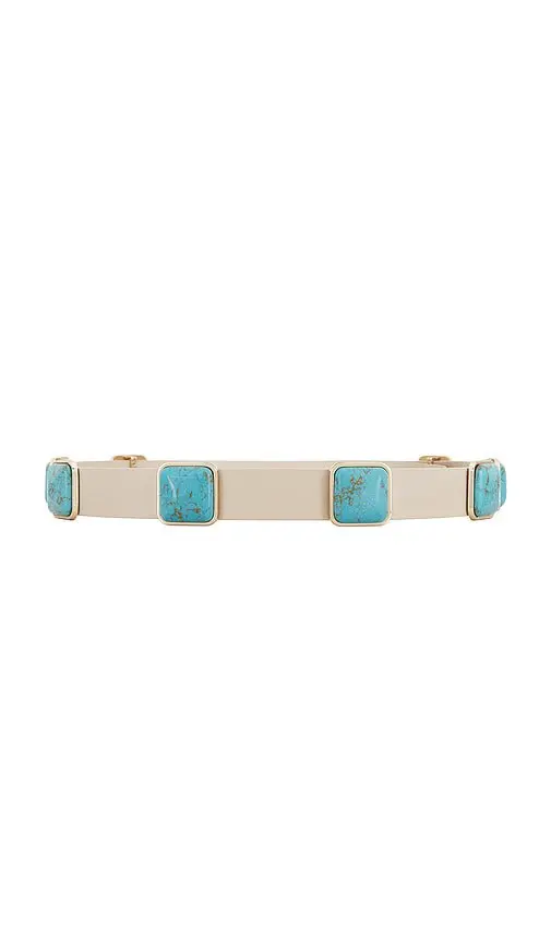 Lele Sadoughi Oasis Station Belt - Teal