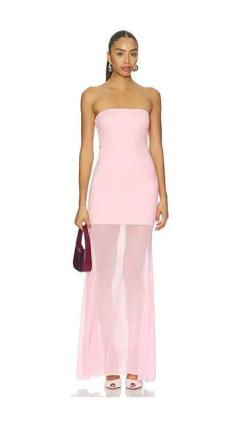 OW X Revolve Strapless Maxi Dress - Pink