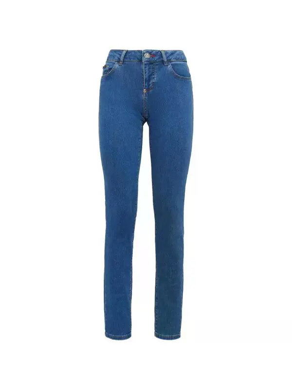 Philipp Plein Logo Plaque Slim-fit Denim Jeans