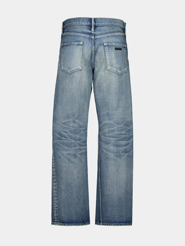 Fear Of God Vintage Indigo Denim Straight Leg Jeans