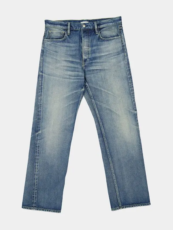Fear Of God Vintage Indigo Denim Straight Leg Jeans