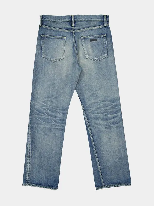 Fear Of God Vintage Indigo Denim Straight Leg Jeans
