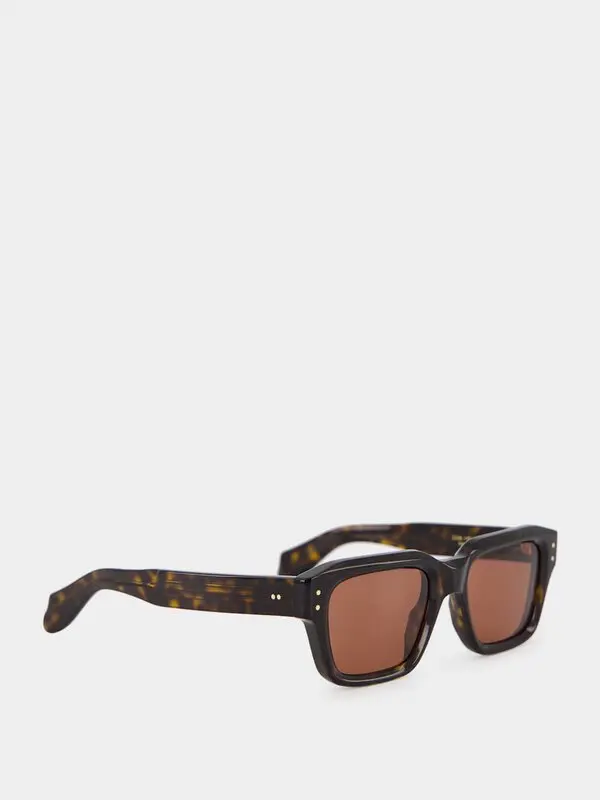 CUTLER AND GROSS Dark Havana 1432 Square Sunglasses - Brown