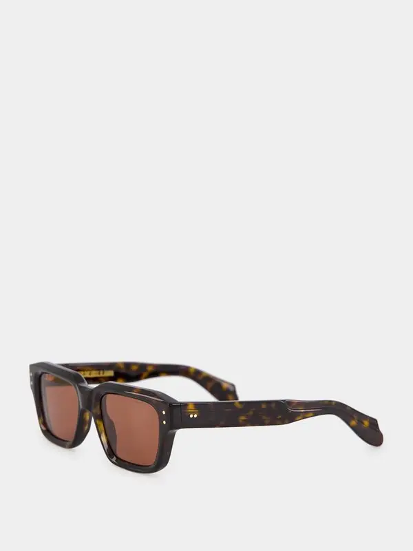 CUTLER AND GROSS Dark Havana 1432 Square Sunglasses - Brown