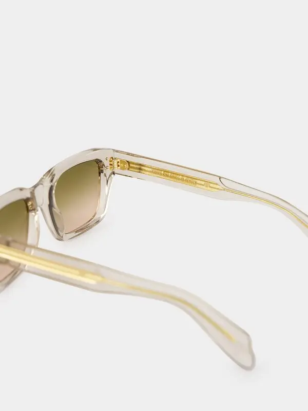 CUTLER AND GROSS Acetate Sunglasses - Beige
