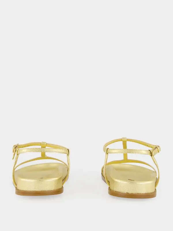 EMME PARSONS Washed Nappa Aya Sandals - Gold