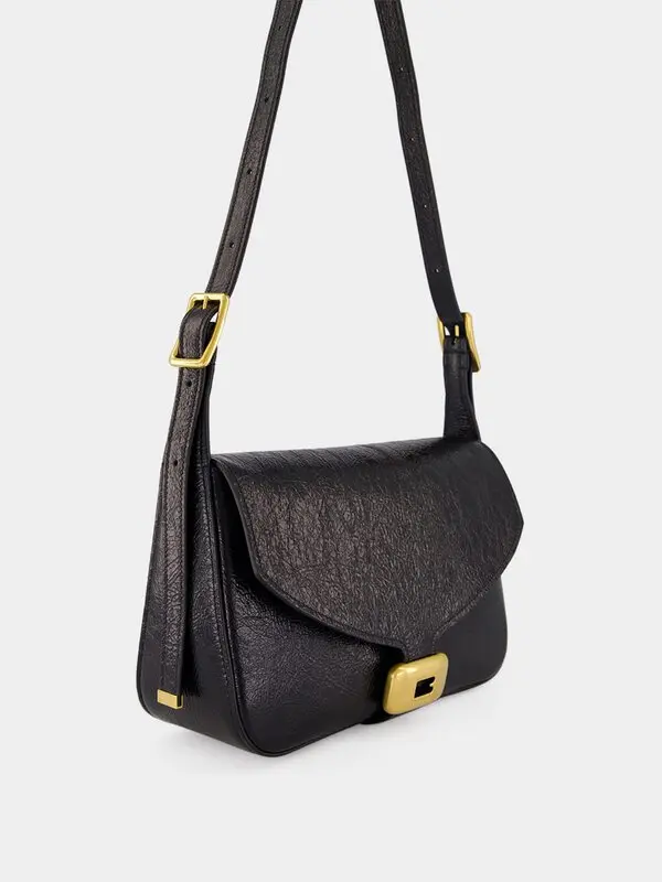 Balenciaga Clicca Medium Shoulder Bag - Black