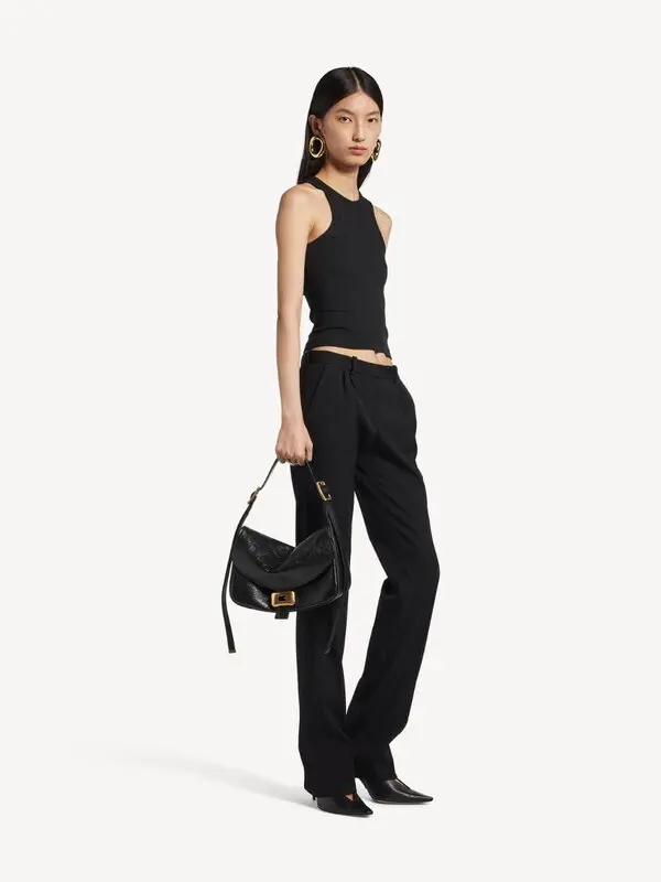 Balenciaga Clicca Medium Shoulder Bag - Black