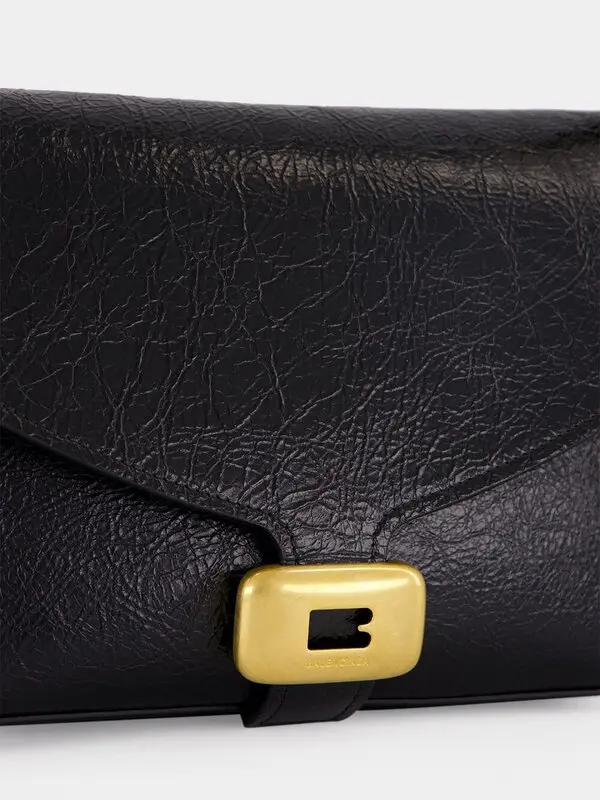 Balenciaga Clicca Medium Shoulder Bag - Black
