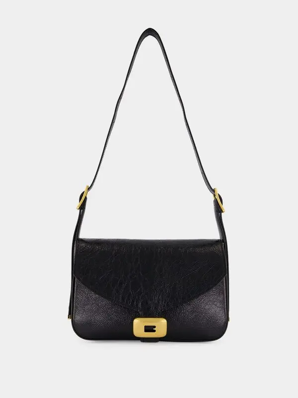 Balenciaga Clicca Medium Shoulder Bag - Black