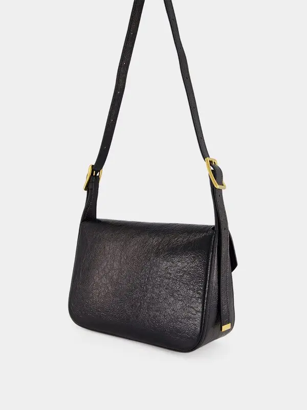 Balenciaga Clicca Medium Shoulder Bag - Black