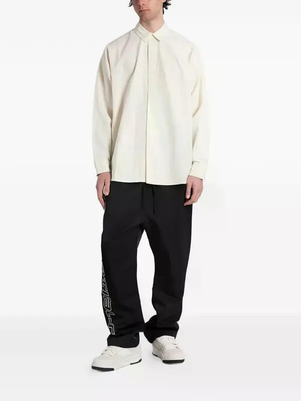 Fear Of God Essentials Embroidered-logo Cotton Shirt