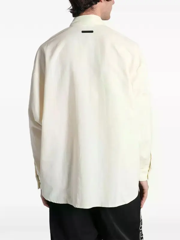 Fear Of God Essentials Embroidered-logo Cotton Shirt