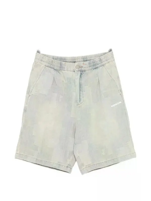 ACUPUNCTURE 1993 Jacquard Pattern Logo Print Shorts