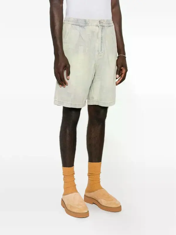ACUPUNCTURE 1993 Jacquard Pattern Logo Print Shorts