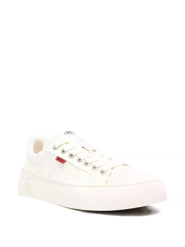 ACUPUNCTURE 1993 Logo Detail Canvas Sneakers