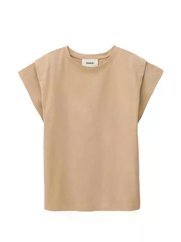 Ba&sh Padded Shoulder T-shirt - Neutrals