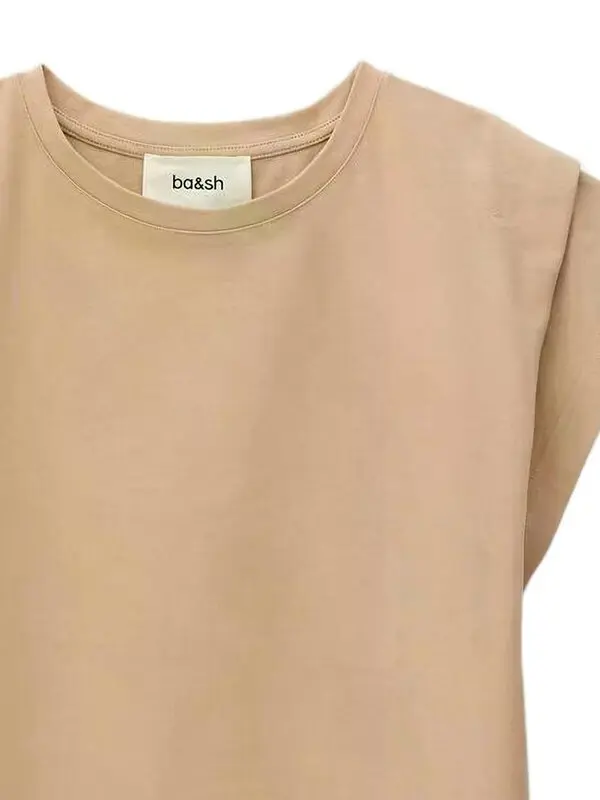 Ba&sh Padded Shoulder T-shirt - Neutrals