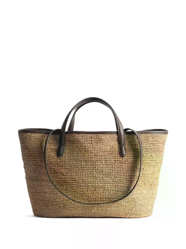 Zadig&Voltaire Wings Raffia Tote Bag - Brown