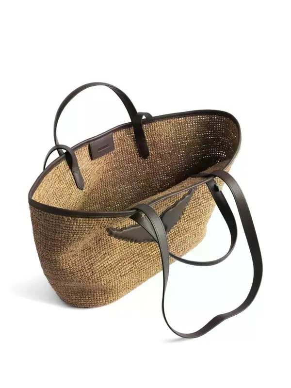 Zadig&Voltaire Wings Raffia Tote Bag - Brown