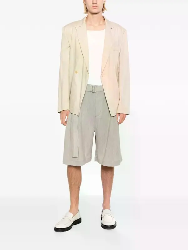 SONGZIO Pleated Belted Shorts