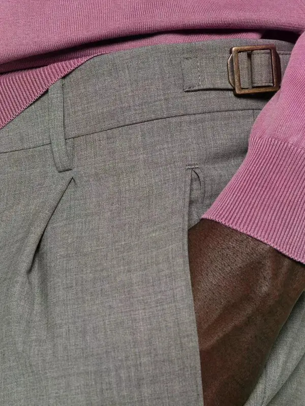 BERWICH Pleated Side-adjuster Trousers
