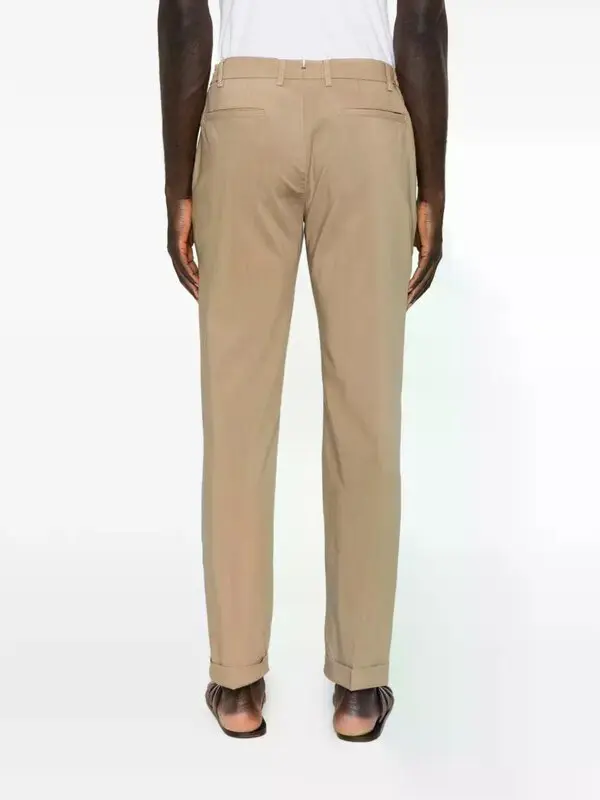 BERWICH Pleated Trousers With Button And Zip Fastening