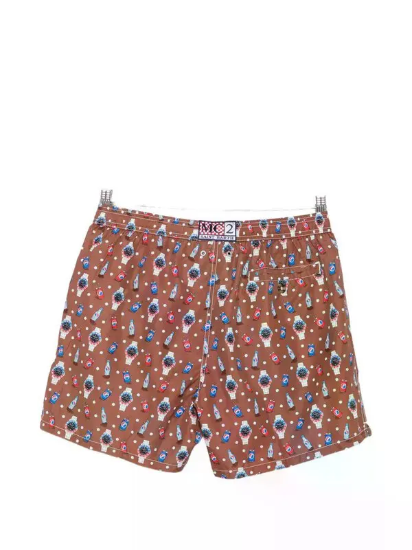 MC2 SAINT BARTH Graphic Print Drawstring Swim Shorts