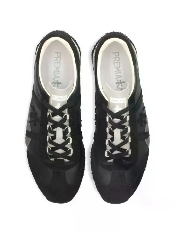 Premiata Jackyx Panelled Leather Sneakers - Black