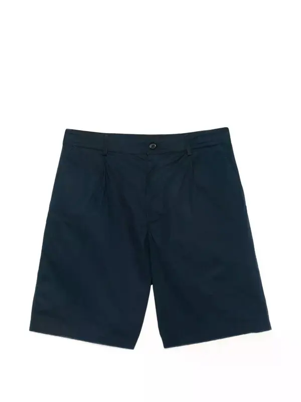 DEPARTMENT 5 Pleated Poplin Shorts - Blue