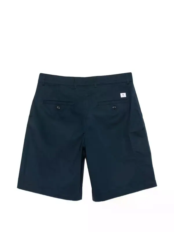 DEPARTMENT 5 Pleated Poplin Shorts - Blue