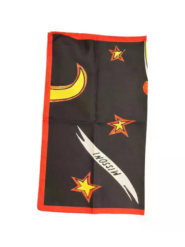 Missoni Graphic-print Silk Scarf - Black