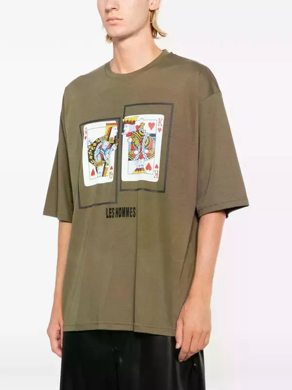 LES HOMMES Printed T-shirt