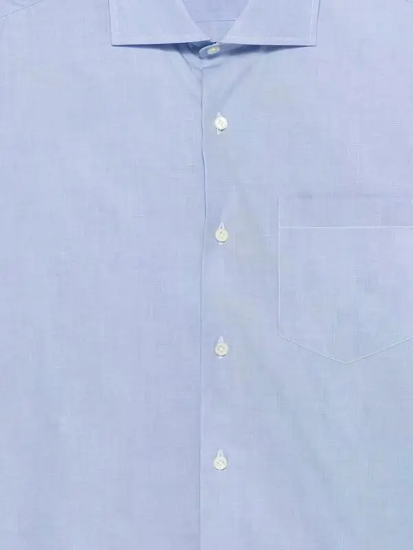 TRUZZI Chest-pocket Spread-collar Shirt