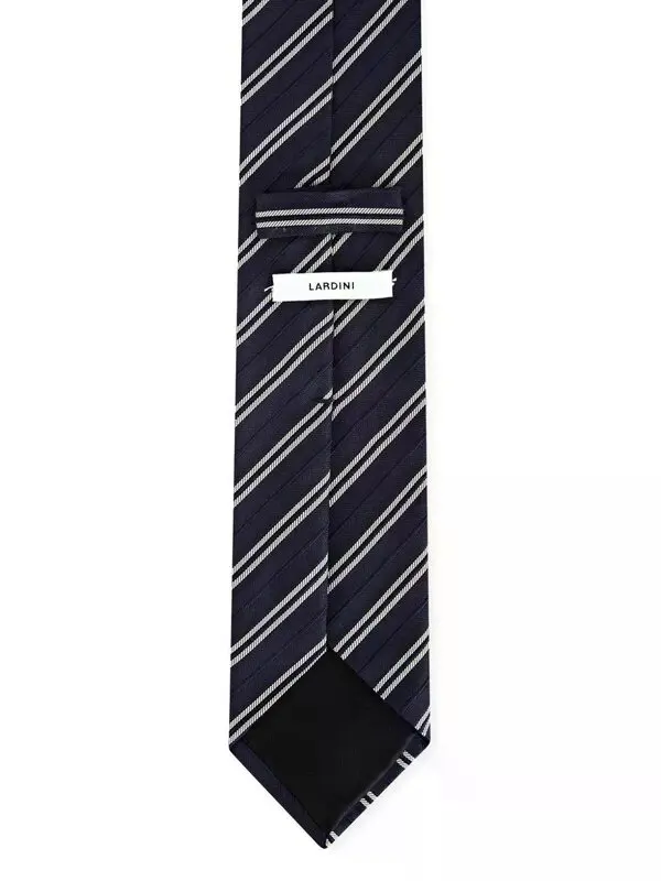 LARDINI Striped Jacquard Tie