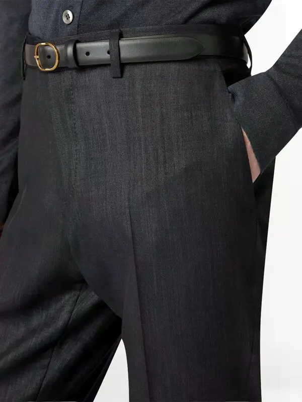 LARDINI Flat-front Tailored Trousers