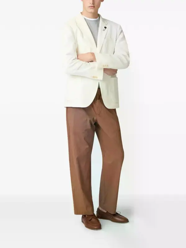 LARDINI Single-breasted Blazer - Neutrals