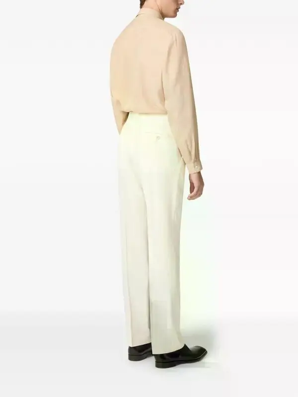 LARDINI Tailored Trousers With Slub Texture
