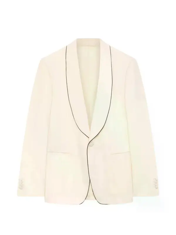 LARDINI Shawl-lapel Jacket - Neutrals