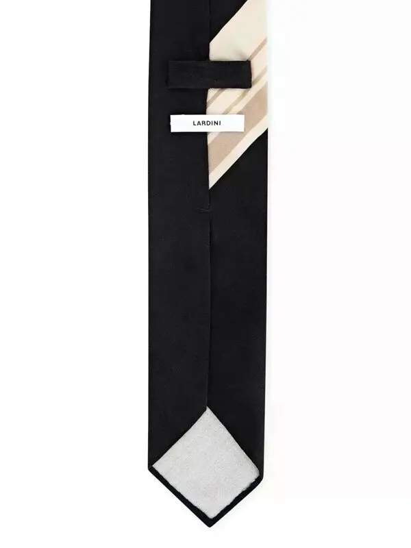 LARDINI Diagonal Stripe Silk Neck Tie