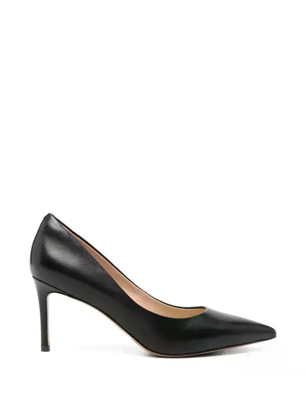 LINDA BAUMANN Leather Pointed-toe Stiletto Pumps