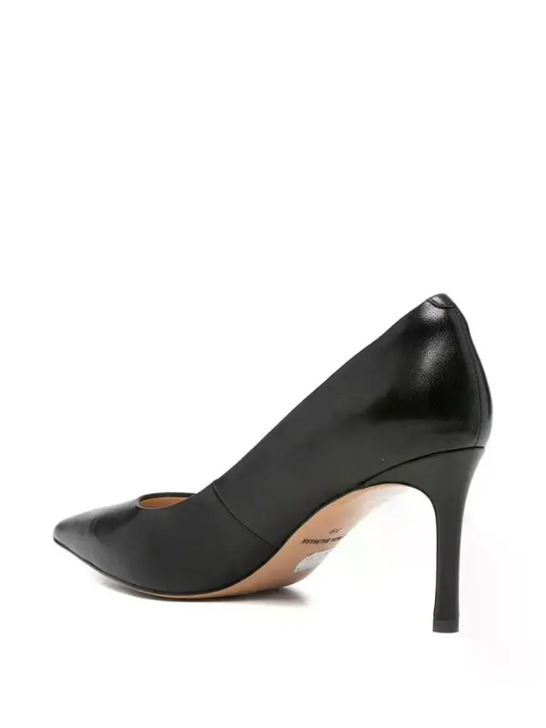 LINDA BAUMANN Leather Pointed-toe Stiletto Pumps