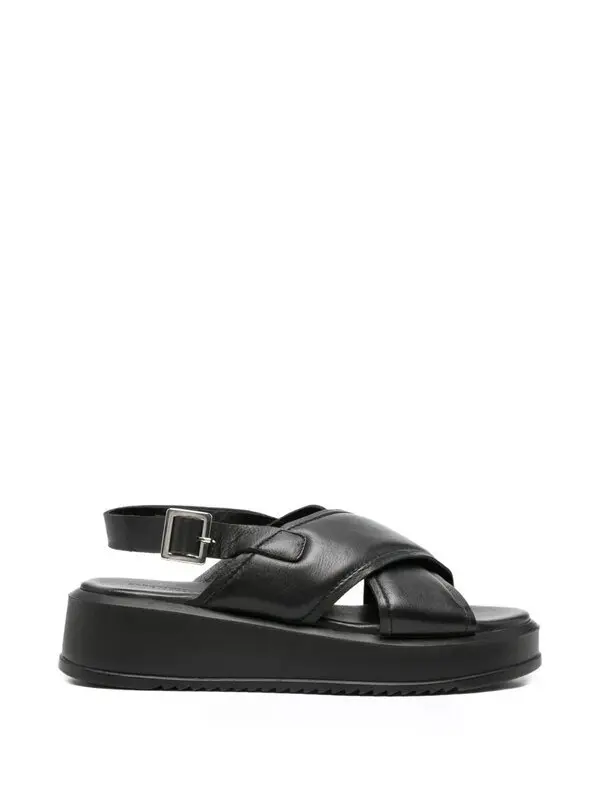 SERGIO MORETTI FIRENZE Crossover Platform Sandals