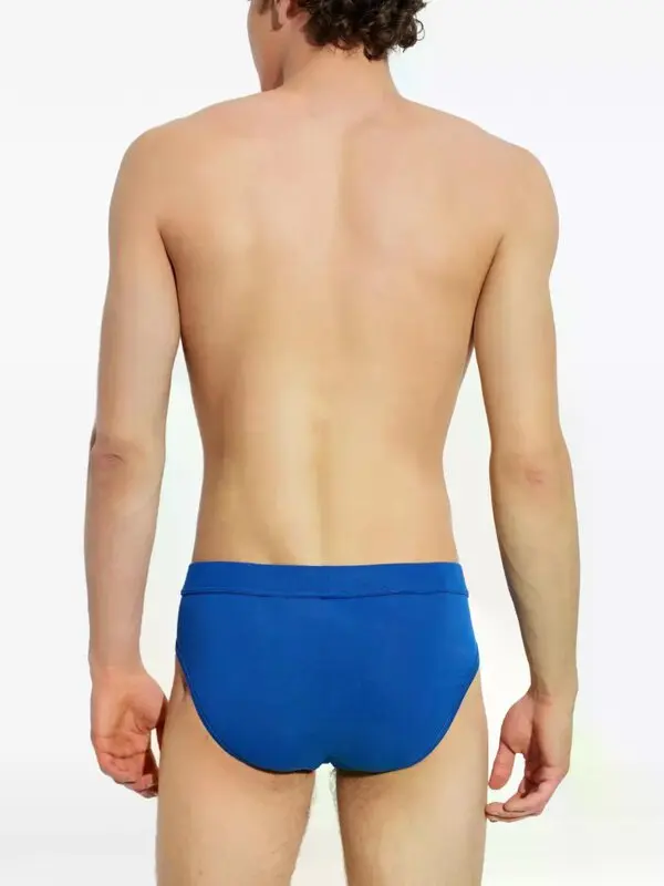 Dsquared2 Be Proud Logo-embroidered Briefs - Blue