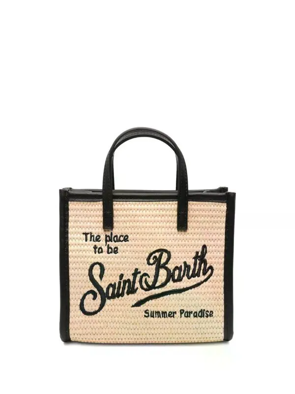MC2 SAINT BARTH Mini Woven Tote Bag